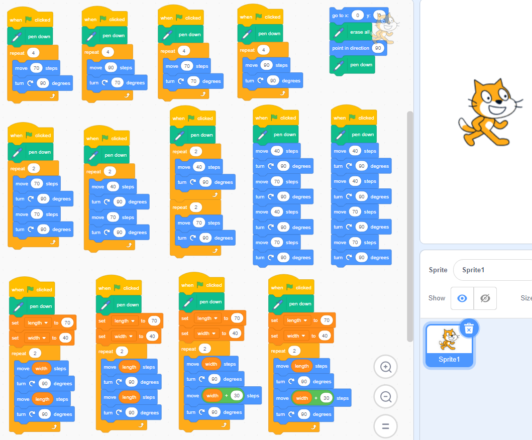 Square, Rectangle or Neither – Scratch School